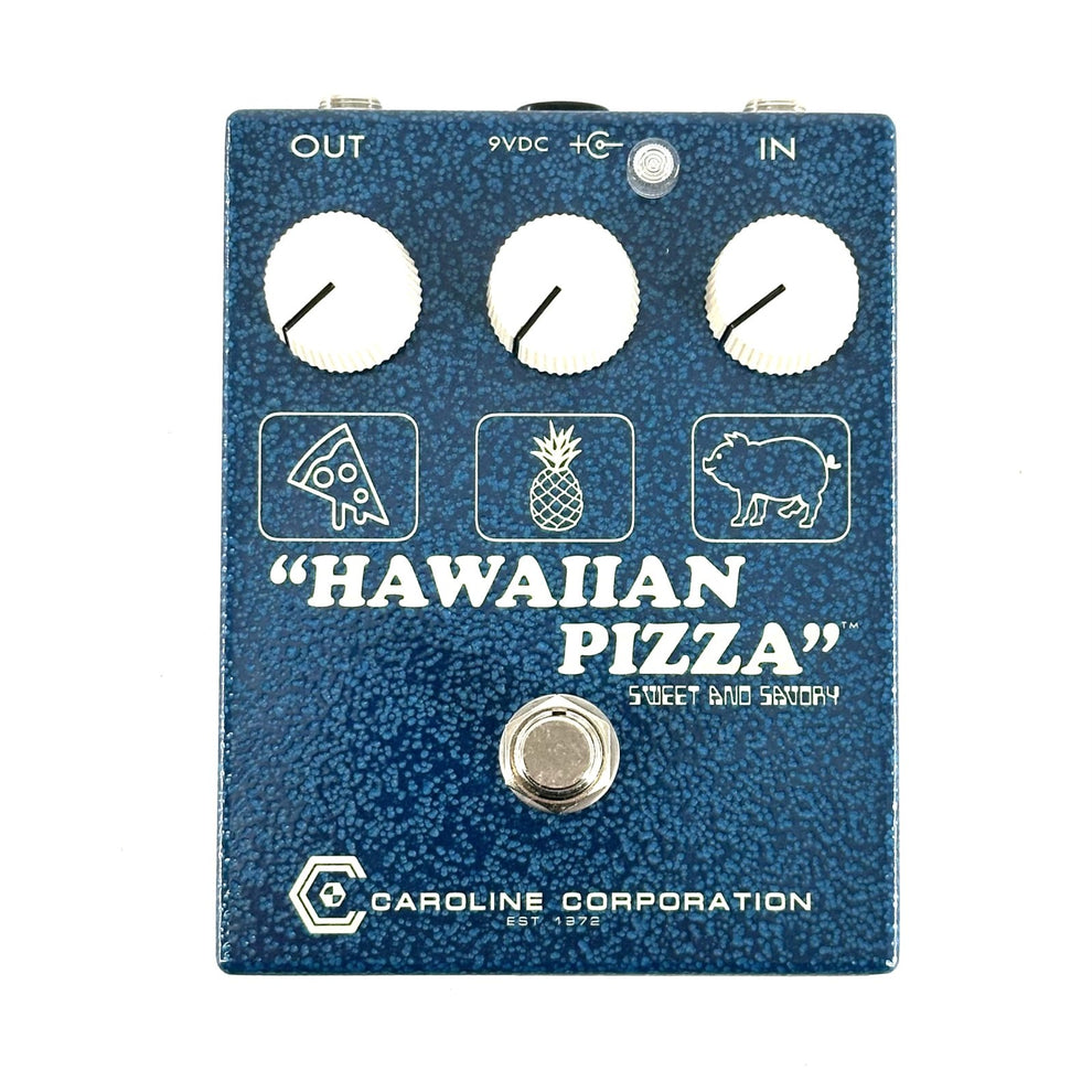 Caroline Guitar Co. Hawaiian Pizza - Hammered Blue Ltd Edition – Fuzz n ...