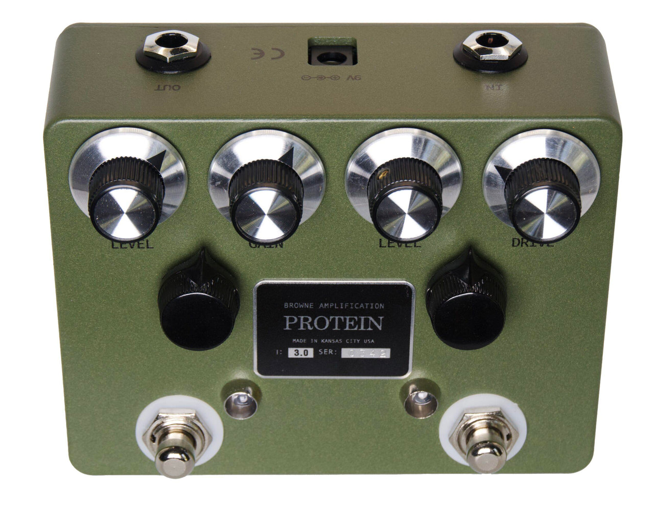 Browne Amplification The Protein Dual Overdrive V3 - Green – Fuzz n Buzz