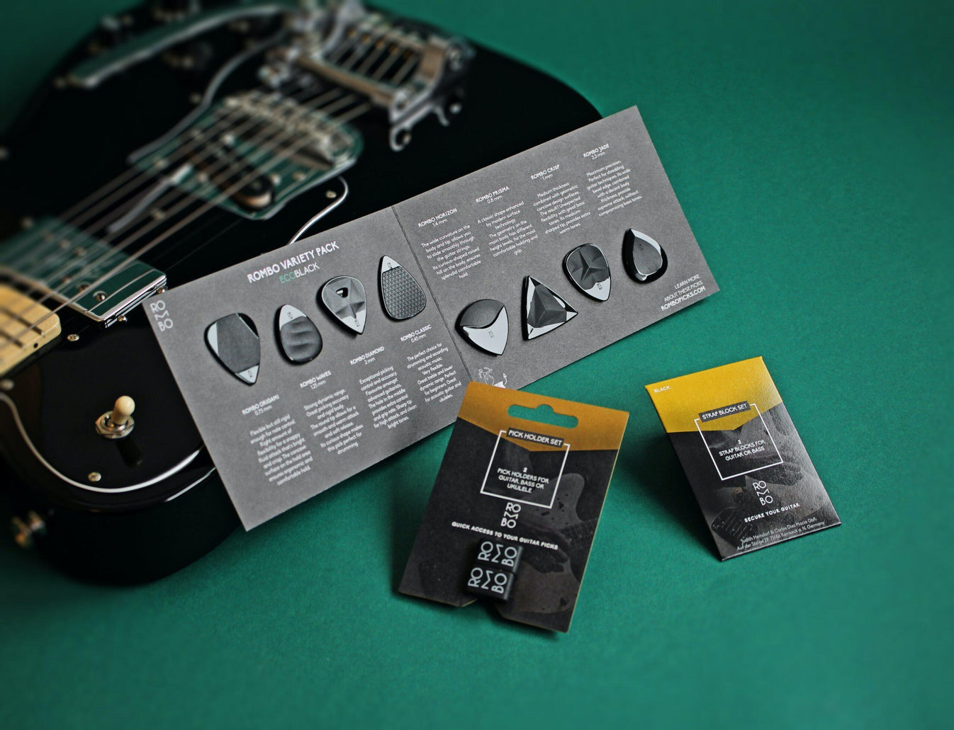 Rombo Picks Rombo Variety pack ECO Black – Fuzz n Buzz